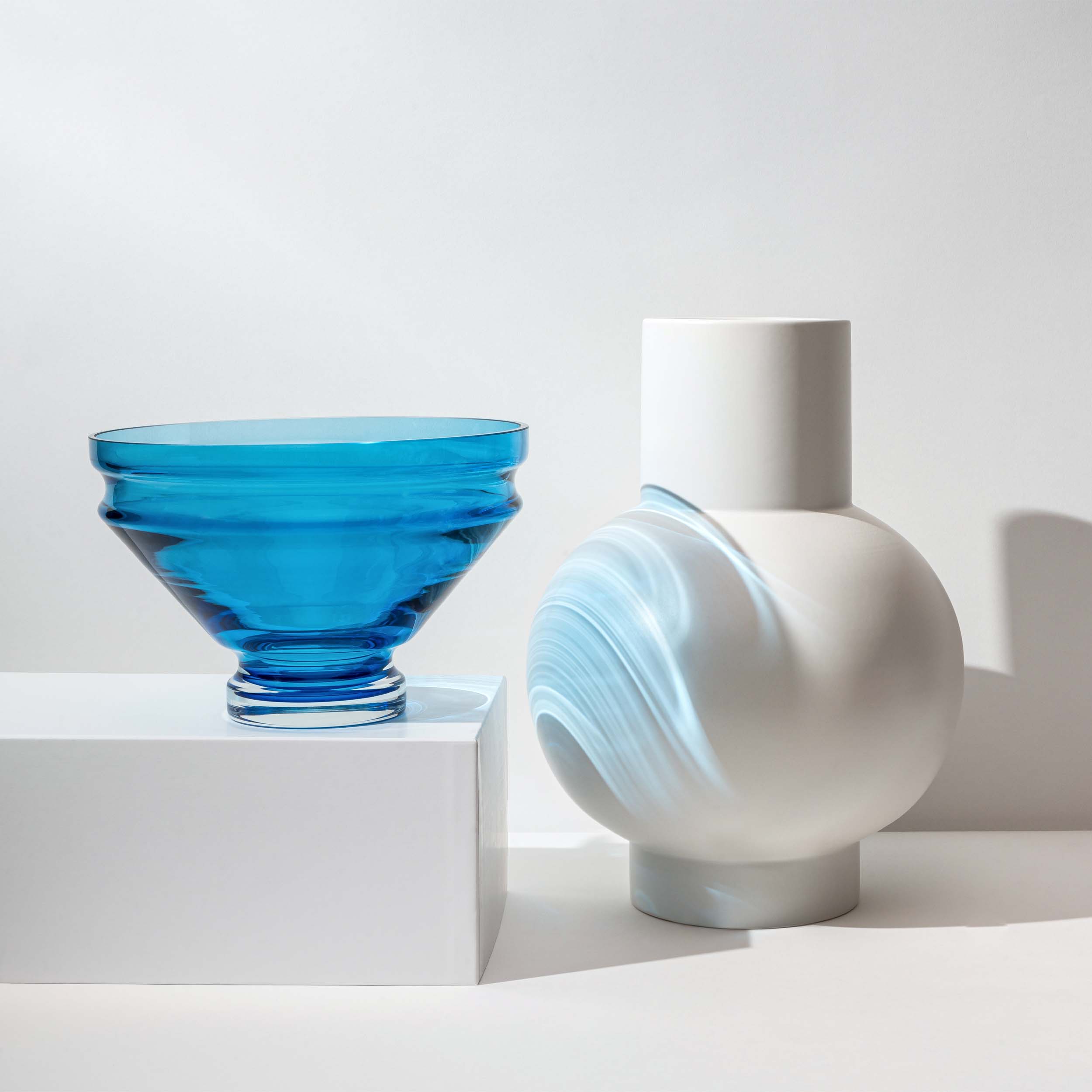 Nicholai Wiig-Hansen - Relæ - glass bowl - large - aquamarine blue - raawii