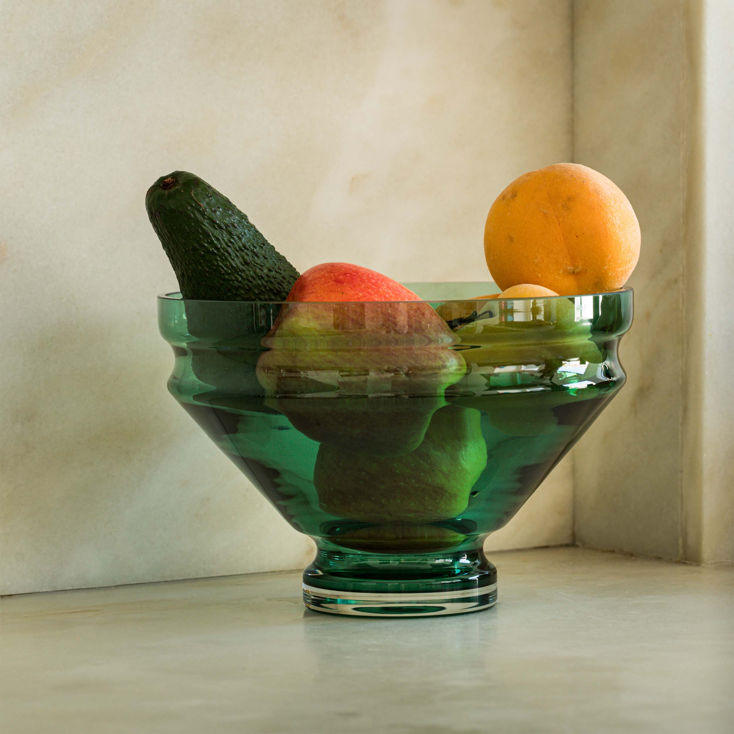 Nicholai Wiig-Hansen - Relæ - glass bowl - large - bristol green - raawii